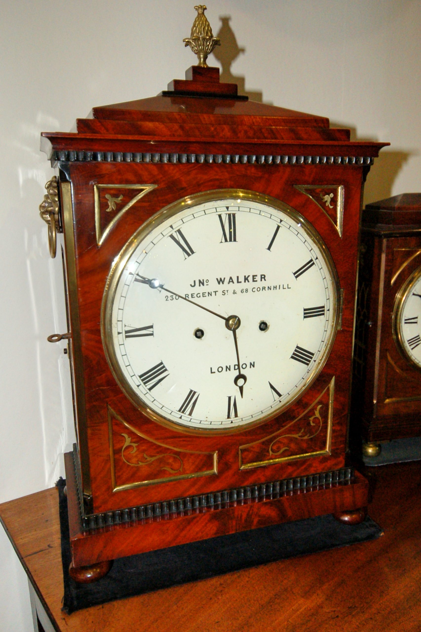 Antique Bracket Clock by John Walker - London 19th century - Pendulum ...