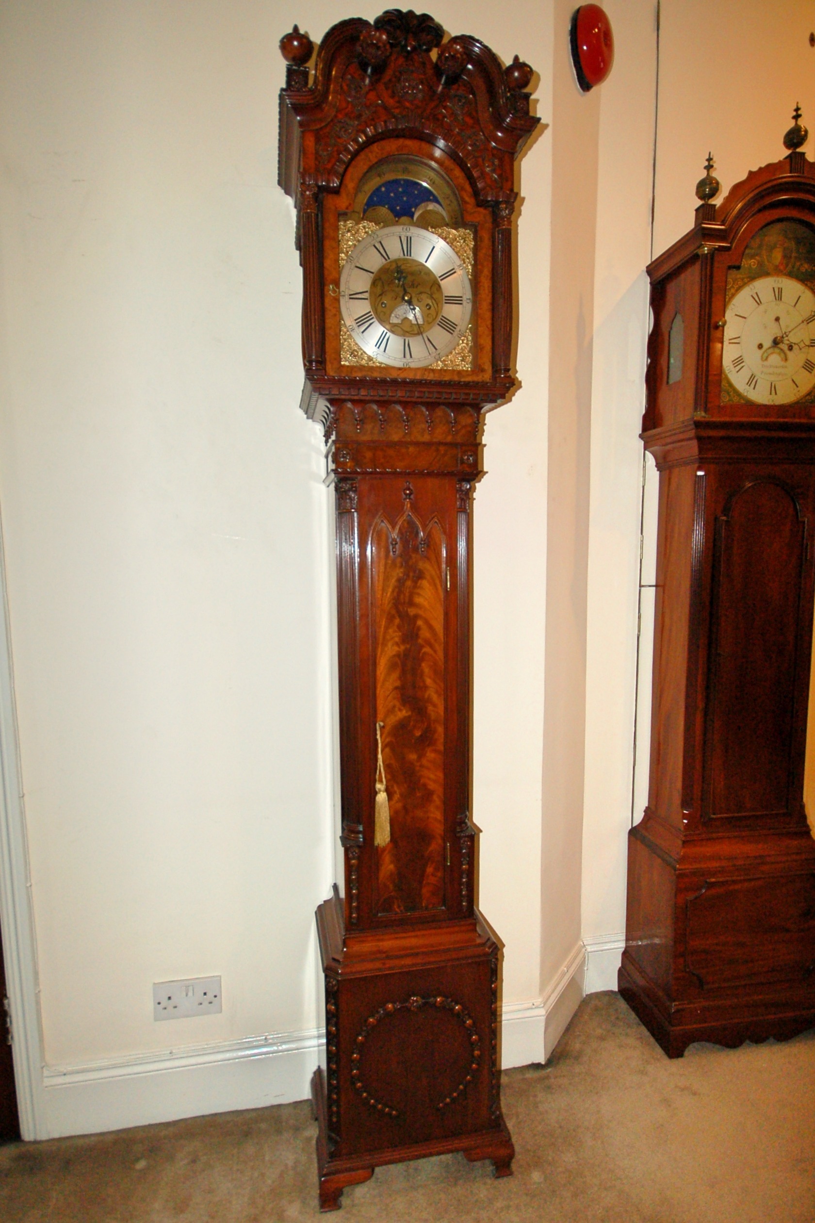 Antique Grandfather Clock by Lowe & Sons - Chester C1880 - Pendulum of ...